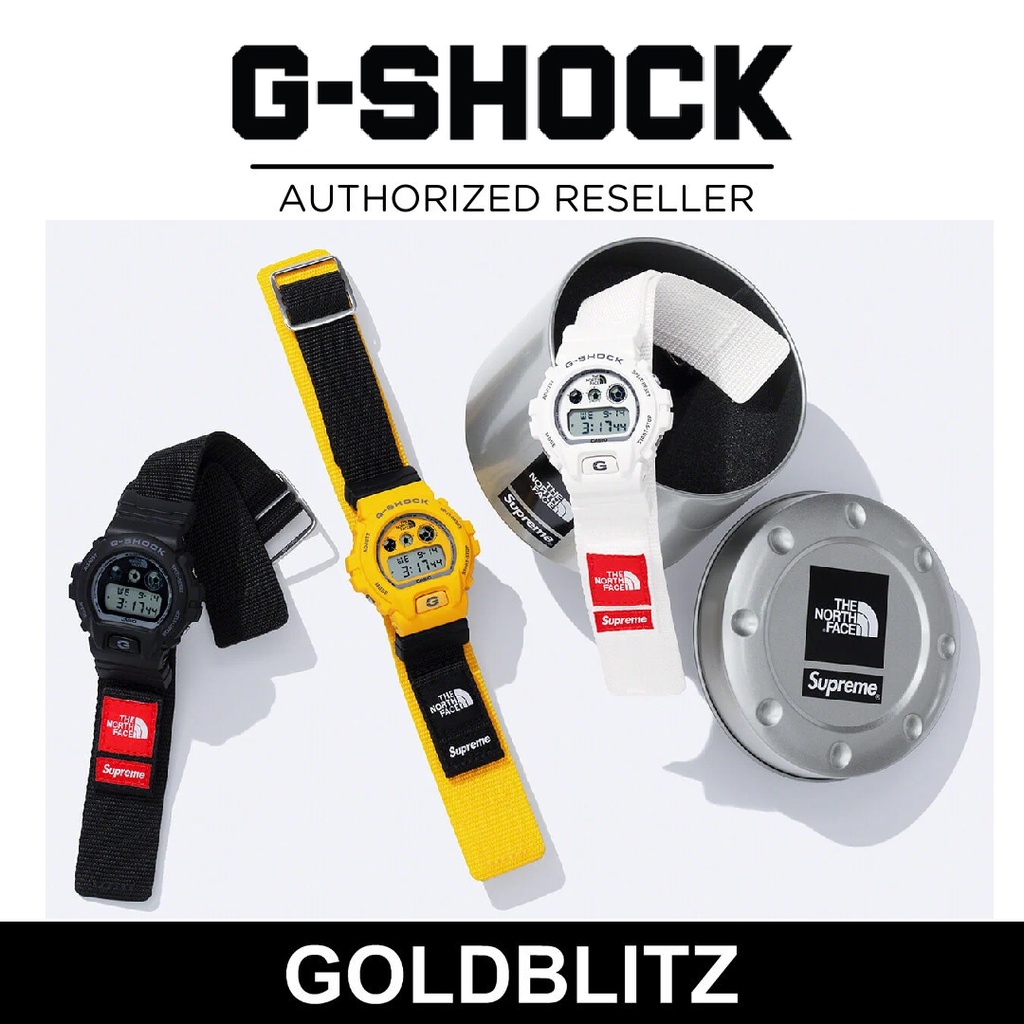 Casio G-Shock X Supreme X The North Face DW-6900NS-1 DW-6900NS-7 DW ...