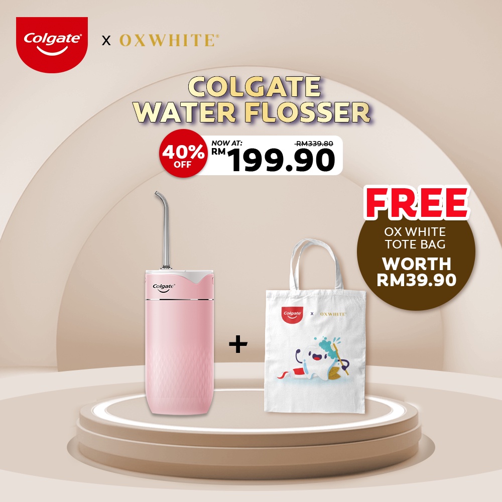 [Colgate x Ox White] Colgate Water Flosser (Pink) | Shopee Malaysia