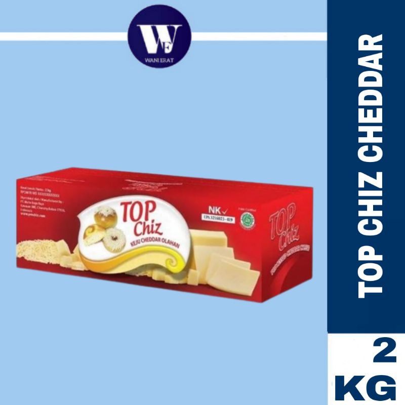 [2KG] TOPCHIZ CHEDDAR BLOCK | PROCESSED CHEESE | TOP CHIZ KEJU OLAHAN ...