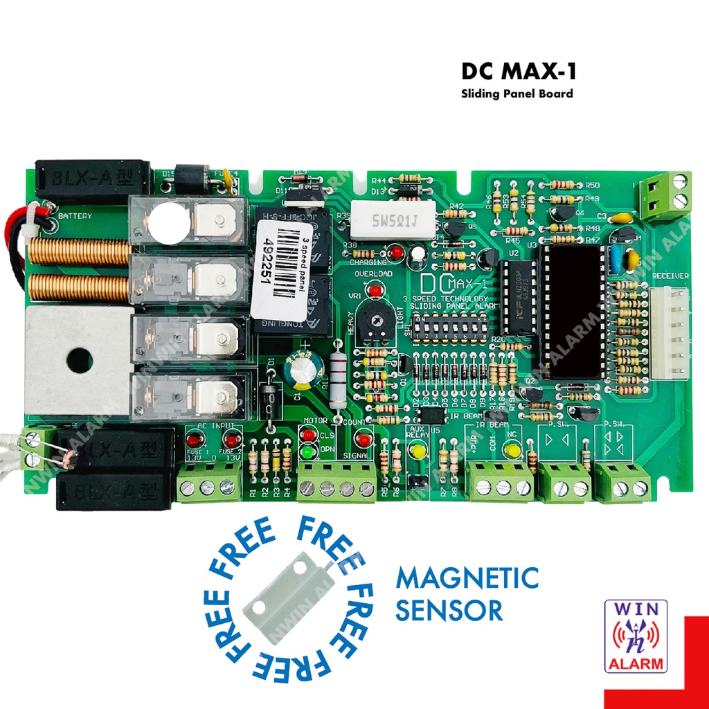 DC MAX 3 SPEED DC AUTOGATE SLIDING CONTROL PANEL BOARD - COUNTING ...