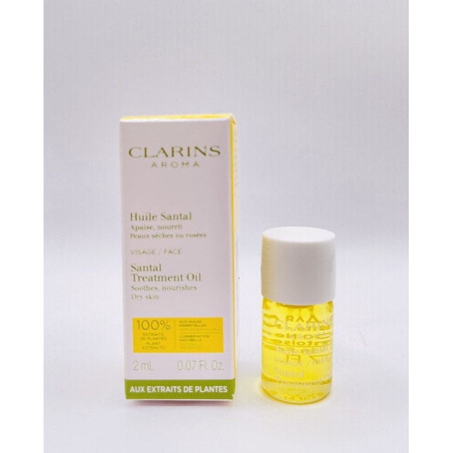 NEW Clarins Santal Face Treatment Oil - Dry Skin (2ml) | Shopee Malaysia