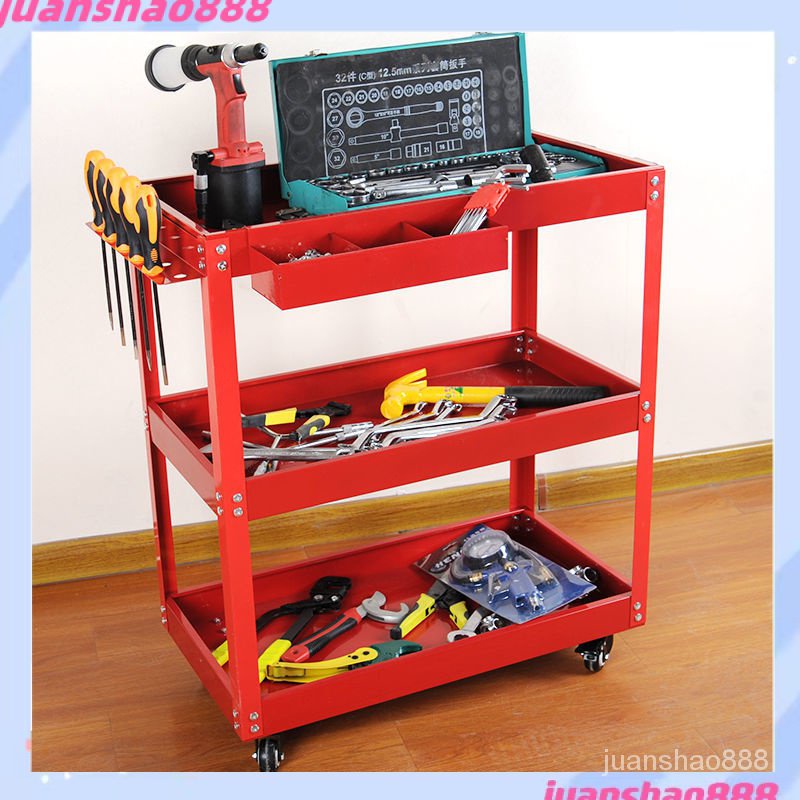 Mobile Tool Cart Trolley Toolbox Multi-Functional Workshop Multi-Layer ...