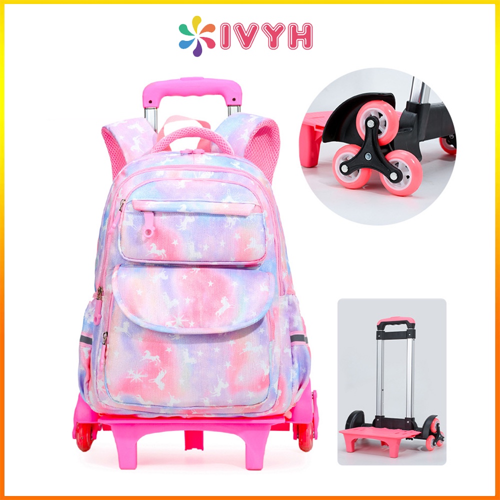 *Ready Stock* Ivyh 6 Wheels Trolley Luggage Bag Rolling Backpack ...