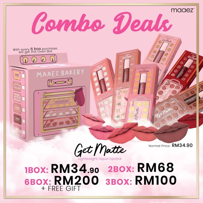 Maaez Lipmatte Get Matte Lightweight Liquid Lipstick Danish MM Sprinkle ...