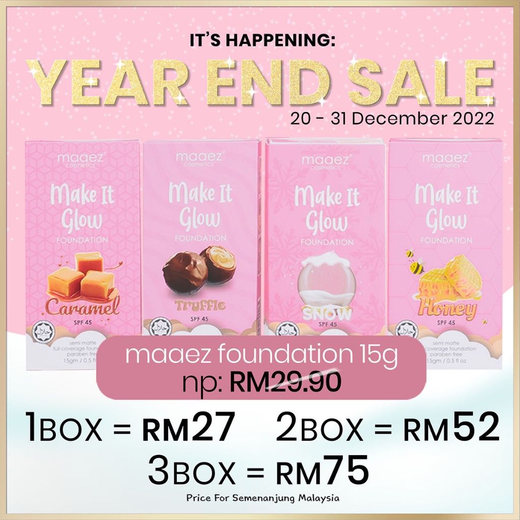 MAAEZ Foundation Make It Glow 15g | Shopee Malaysia