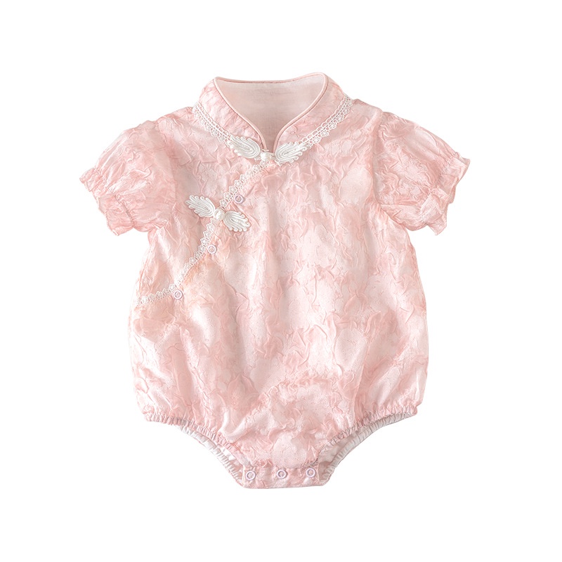 Newborn Baby Girls Cheongsam Infant Chinese New Years Outfit Romper Top ...