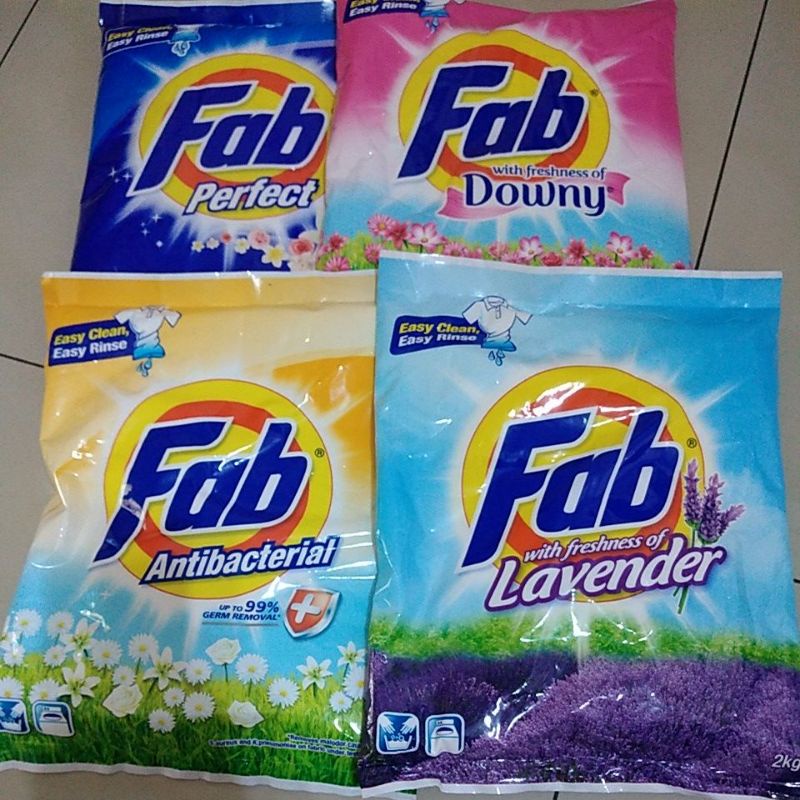 FAB Detergent Powder 2kg | Shopee Malaysia