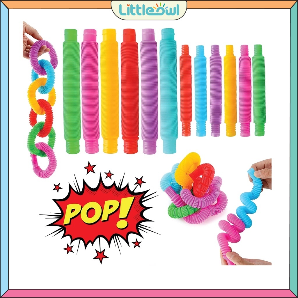 Pop Tubes Fidget Toy Autism Toys Sensory Stretch Tubes Creative ...