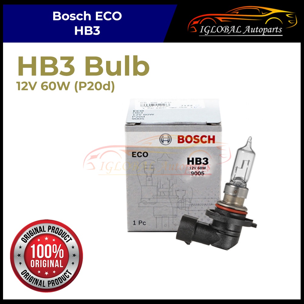 Bosch ECO HB3 12V 60W Halogen Light Bulb | Shopee Malaysia