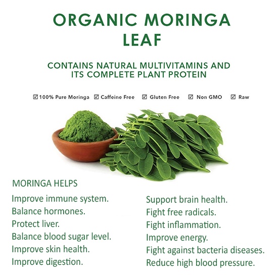 Organic Moringa Powder (50gram/100gram) | Shopee Malaysia
