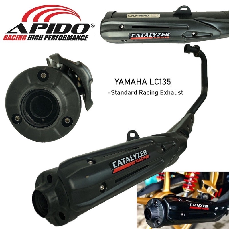 APIDO 28MM STANDARD CUTTING RACING EXHAUST YAMAHA LC135 V1 V2 V3 V4 V5 V6 V7 4 SPEED 5 SPEED 4S ...