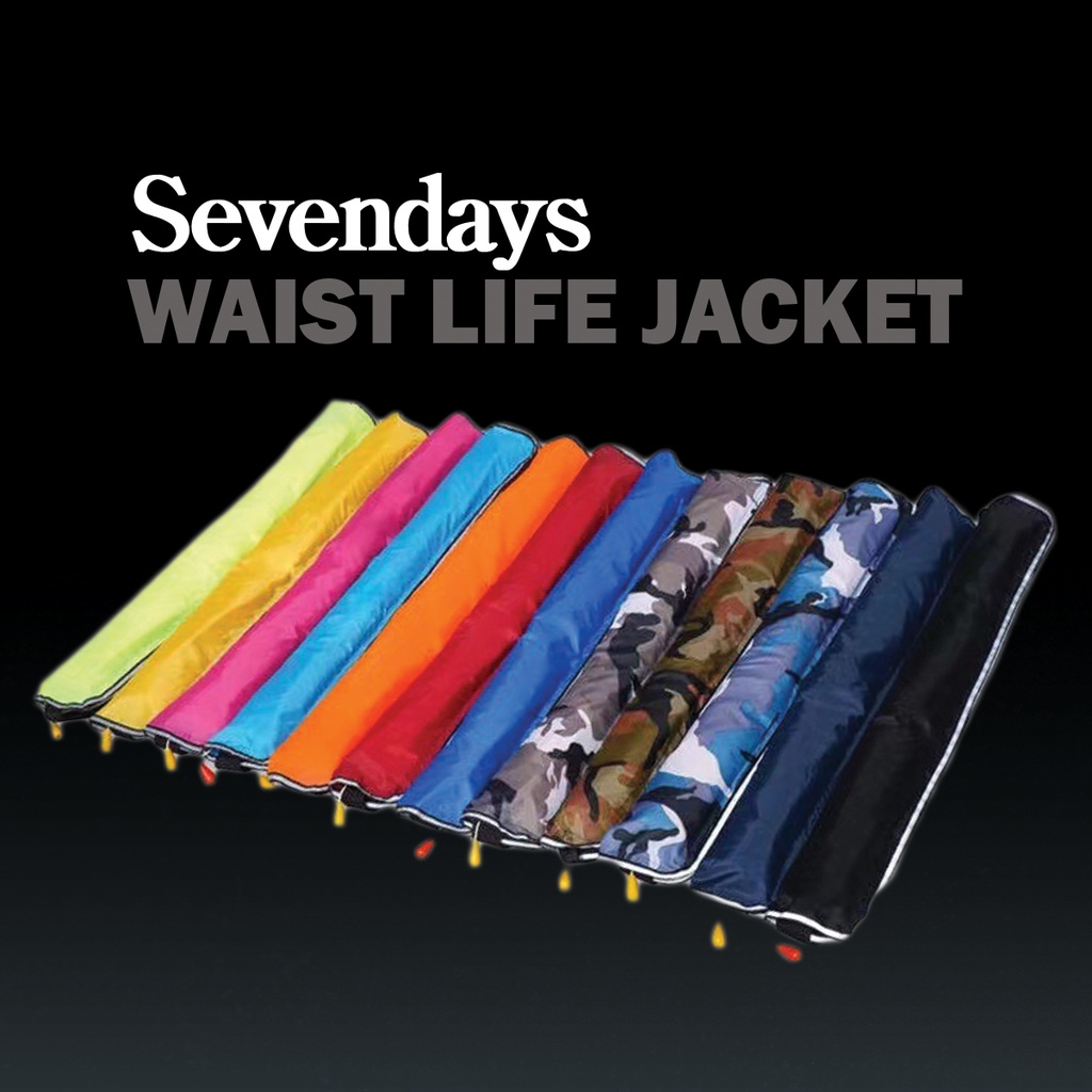 Waist Life Jacket Inflatable Belt Flotation Device Fishing Pancing ...