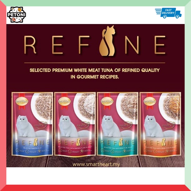 SmartHeart Refine Cat Wet Food Pouch 70g / Smart Heart Pouch | Shopee ...