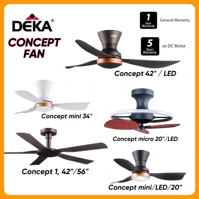 DEKA CONCEPT Fan 5 Blades DC Baby Fan | DEKA Concept MINI 3 Blades ...