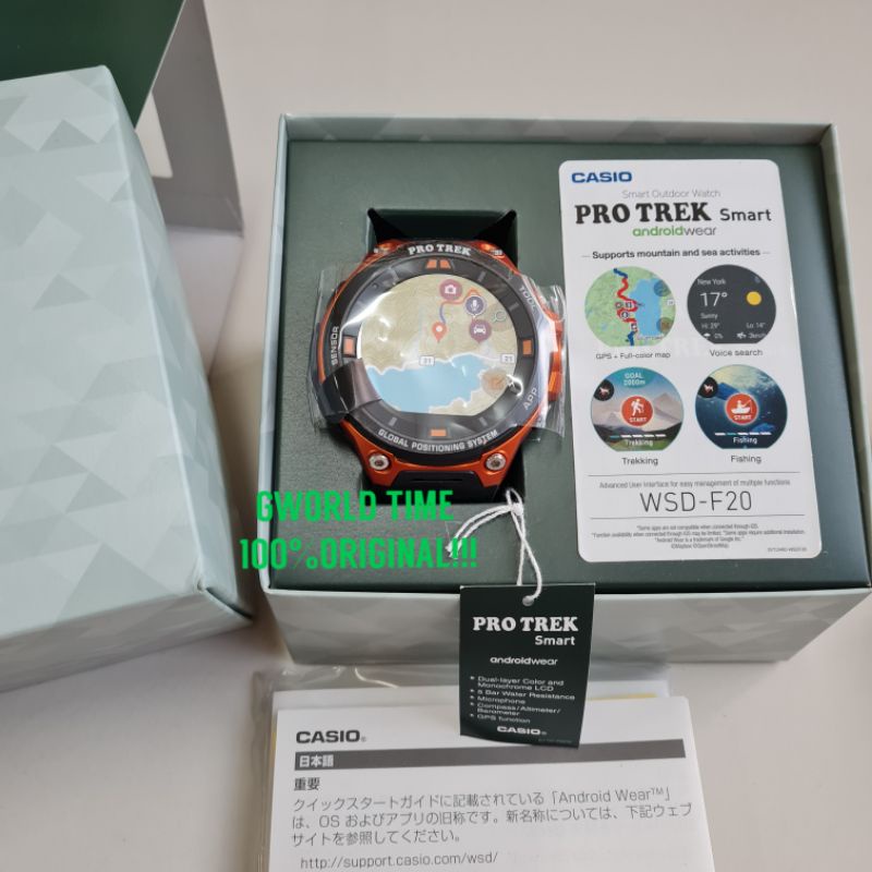 Casio Pro Trek WSD-F20-RG/WSD-F20 Smart Outdoor Watch with GPS | Shopee ...