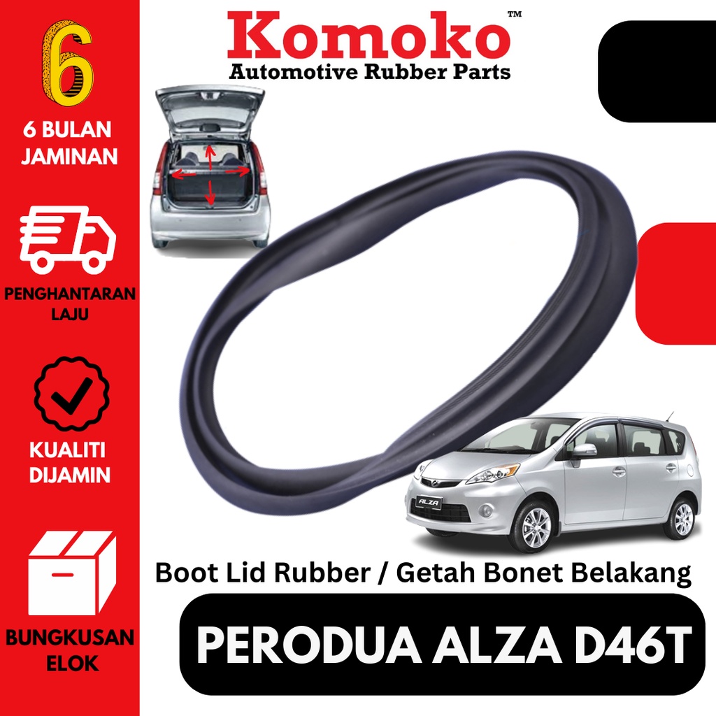 PERODUA ALZA BOOT LID BONNET RUBBER GETAH BONET BELAKANG | Shopee Malaysia