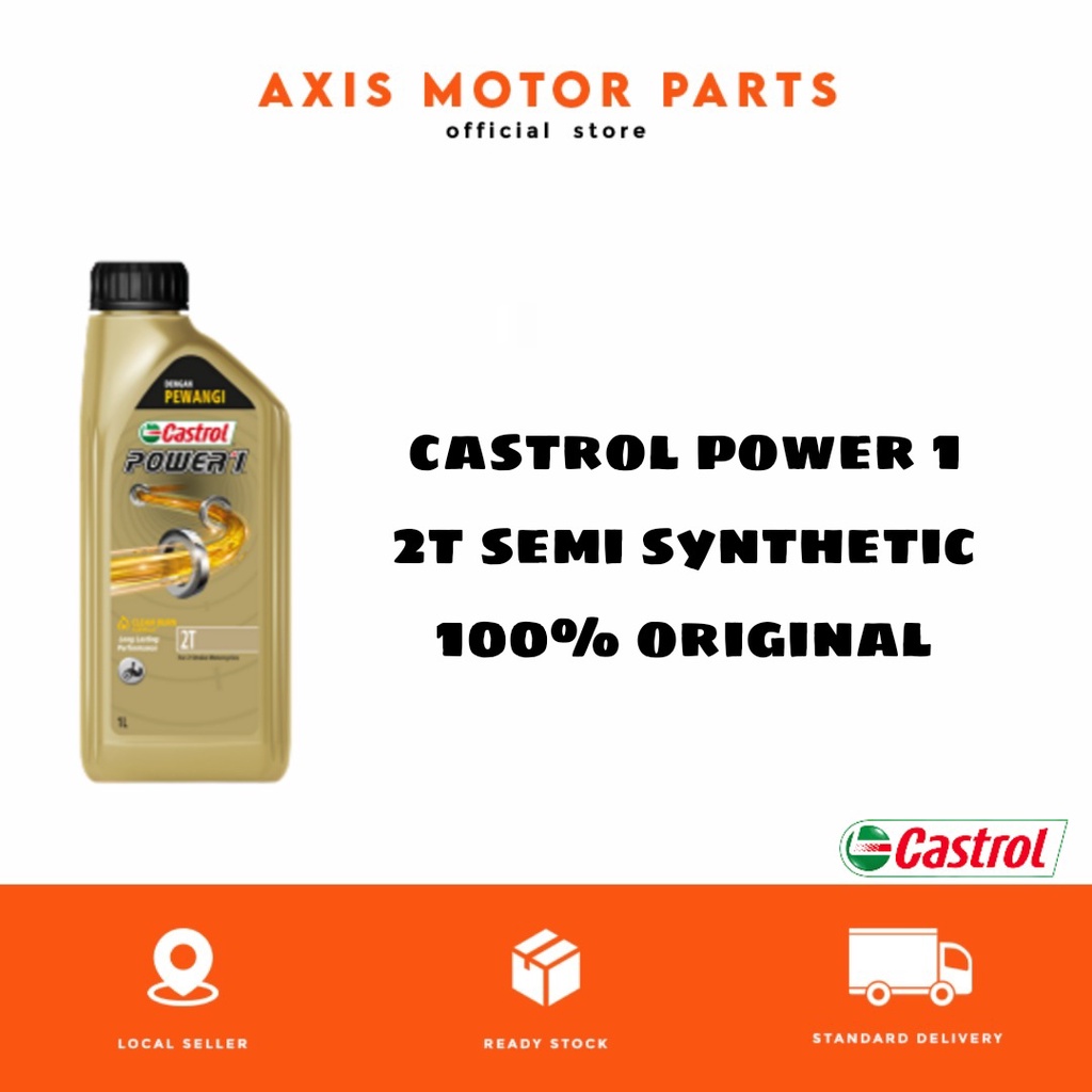 CASTROL POWER 1 2T SEMI SYNTHETIC 1 Litre 100% ORIGINAL | Shopee Malaysia