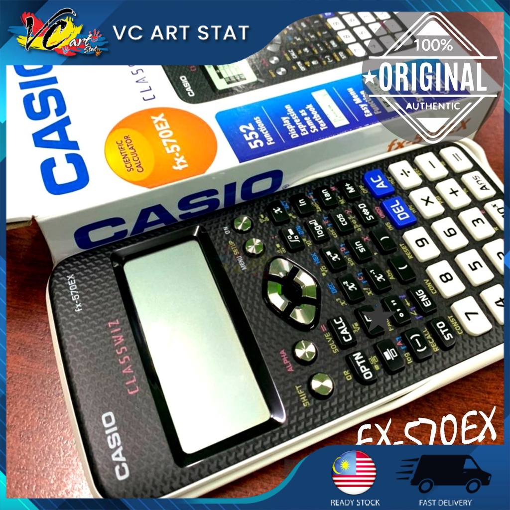 Casio Scientific Calculator fx-570EX CLASSWIZ Saintifik Kalkulator ...