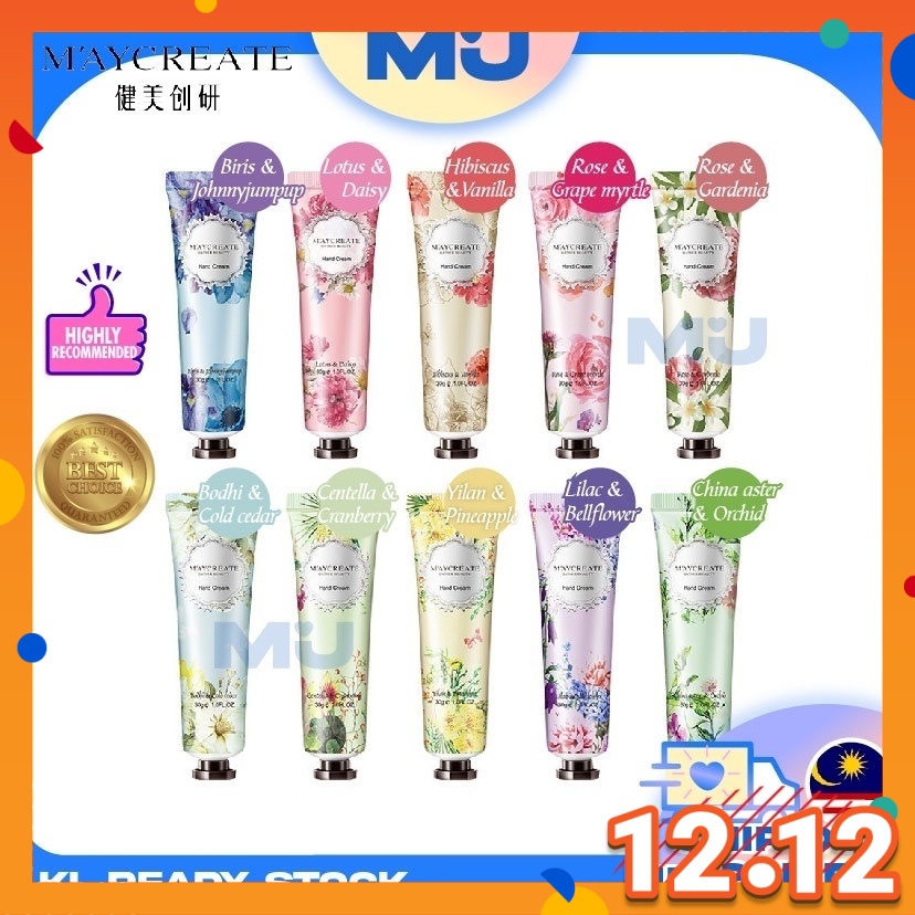 MAYCREATE Plant Extract Moisturizer Hand Cream Perfume Fragrance Lotion ...