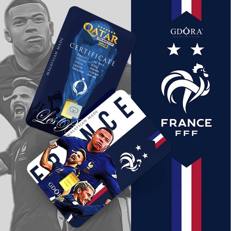 Niza Dora Gold Gdora Special France Qatar FIFA World Cup 2022 Edition ...