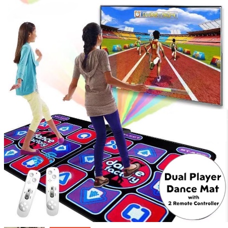 Dual Player Dance Mat TV Game Dancing Pads for Computer TV with 2 Game ...