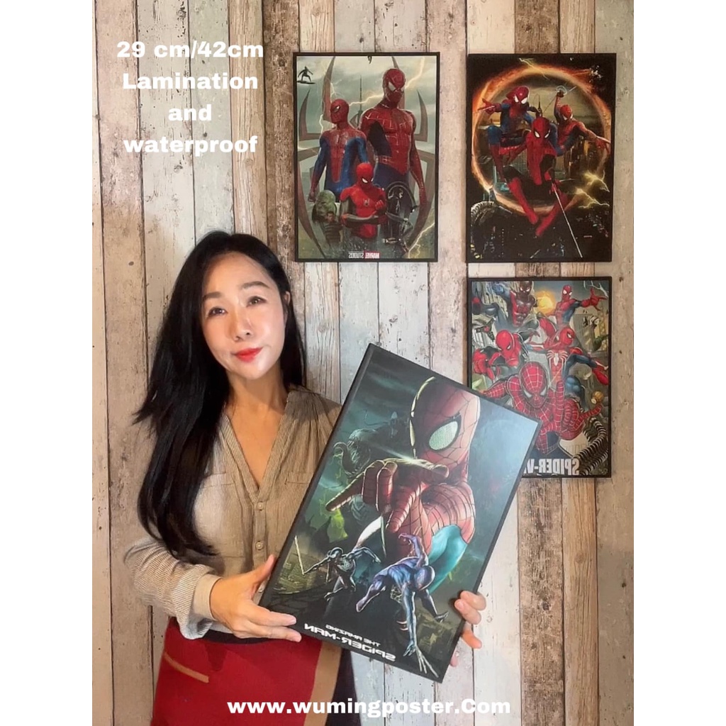 (Ready Stock) Home decoration marvel Spider-Man small framed with ...