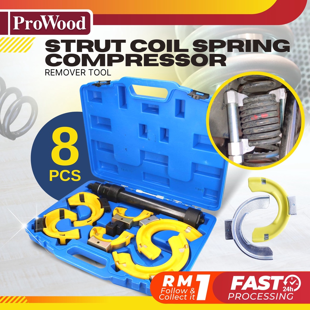 PROWOOD 8PCS Coil Spring Compressor Tool Car Spring Clamp Absorber ...