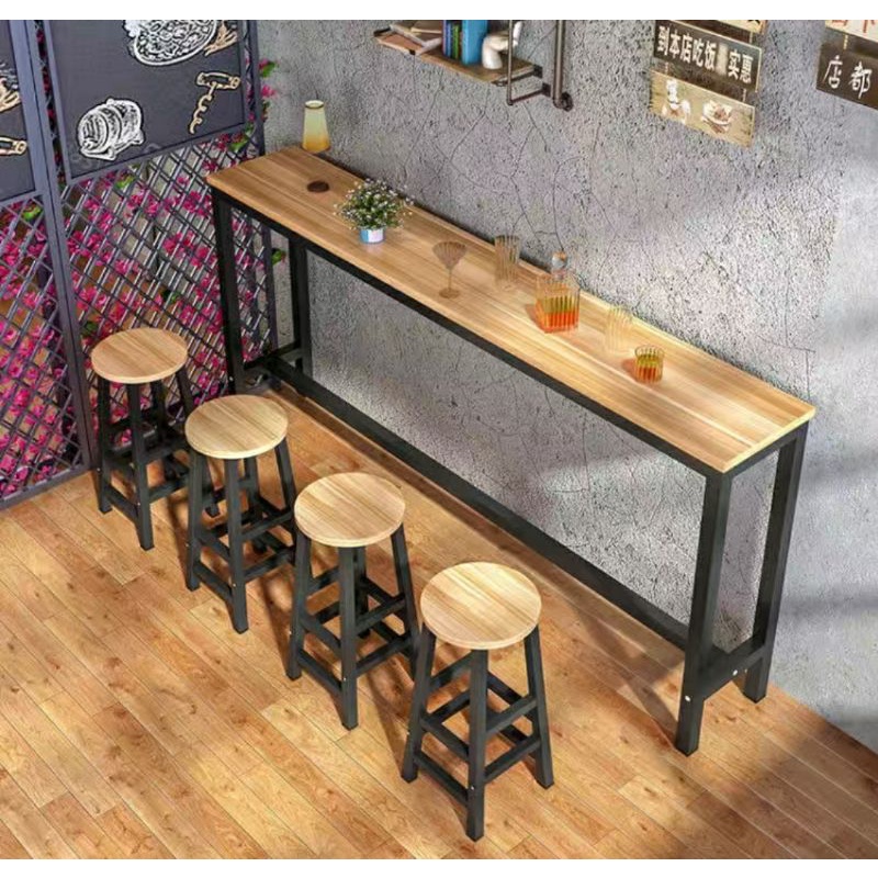 Meja Bar table Set makan Stool High chair Kerusi tinggi Modern stylish ...