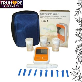 EASYSURE GCU 3 IN 1 BLOOD GLUCOSE, CHOLESTEROL, URIC ACID MONITORING ...