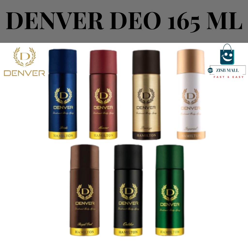 DENVER DEO BODY SPRAY FOR MEN 165 ML HAMILTON/IMPERIAL/CALIBER/HONOR ...