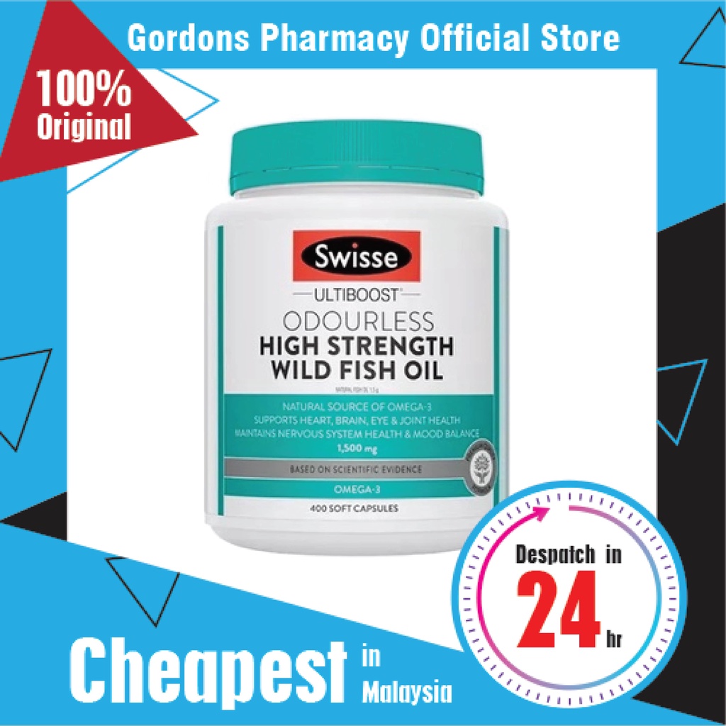 Swisse Odourless Fish Oil 1500mg 400 Capsules | Shopee Malaysia