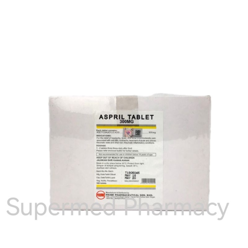 Prime Aspril 300mg (Aspirin 300mg) | Shopee Malaysia
