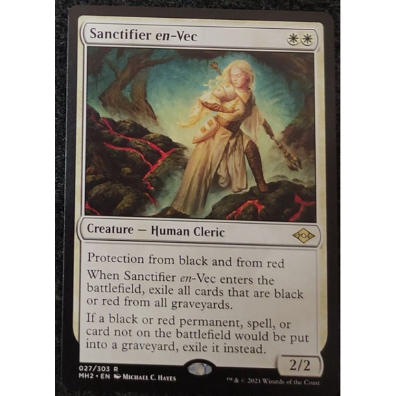 Magic The Gathering : Sanctifier En-Vec Rare Modern Horizons 2 card ...