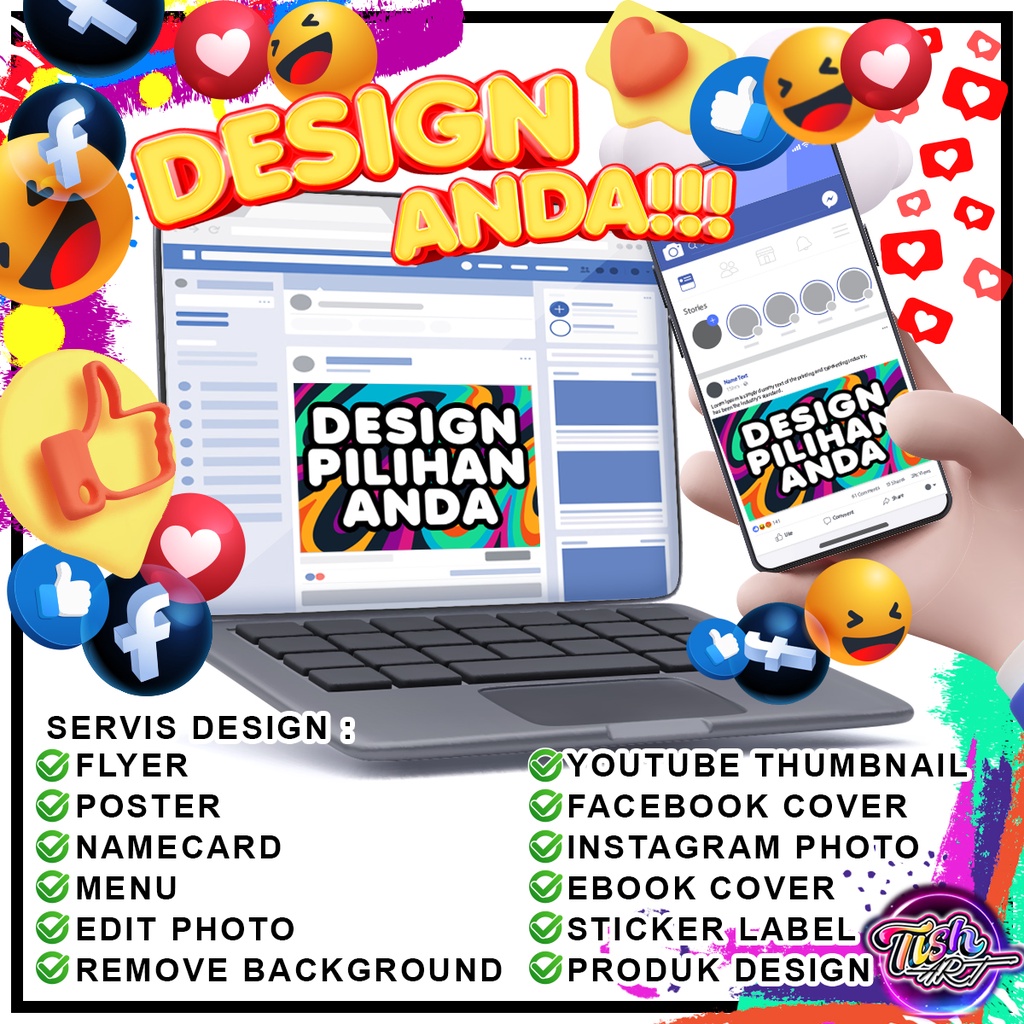 Servis Grafik Design Poster, Flyer, Namecard, Menu, Edit/Remove ...