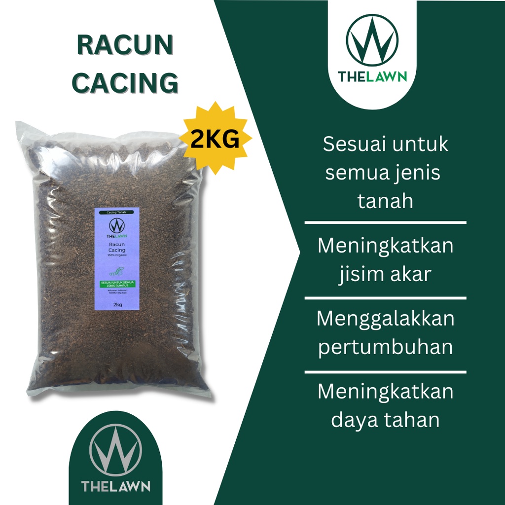 [2KG] Racun Cacing Organik Untuk Rumput Racun Serangga Pesticide Racun ...