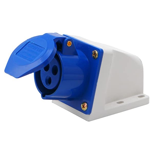 1PCS 16A 3 PIN Industrial Wall Socket Waterproof Connector IP44 220V ...