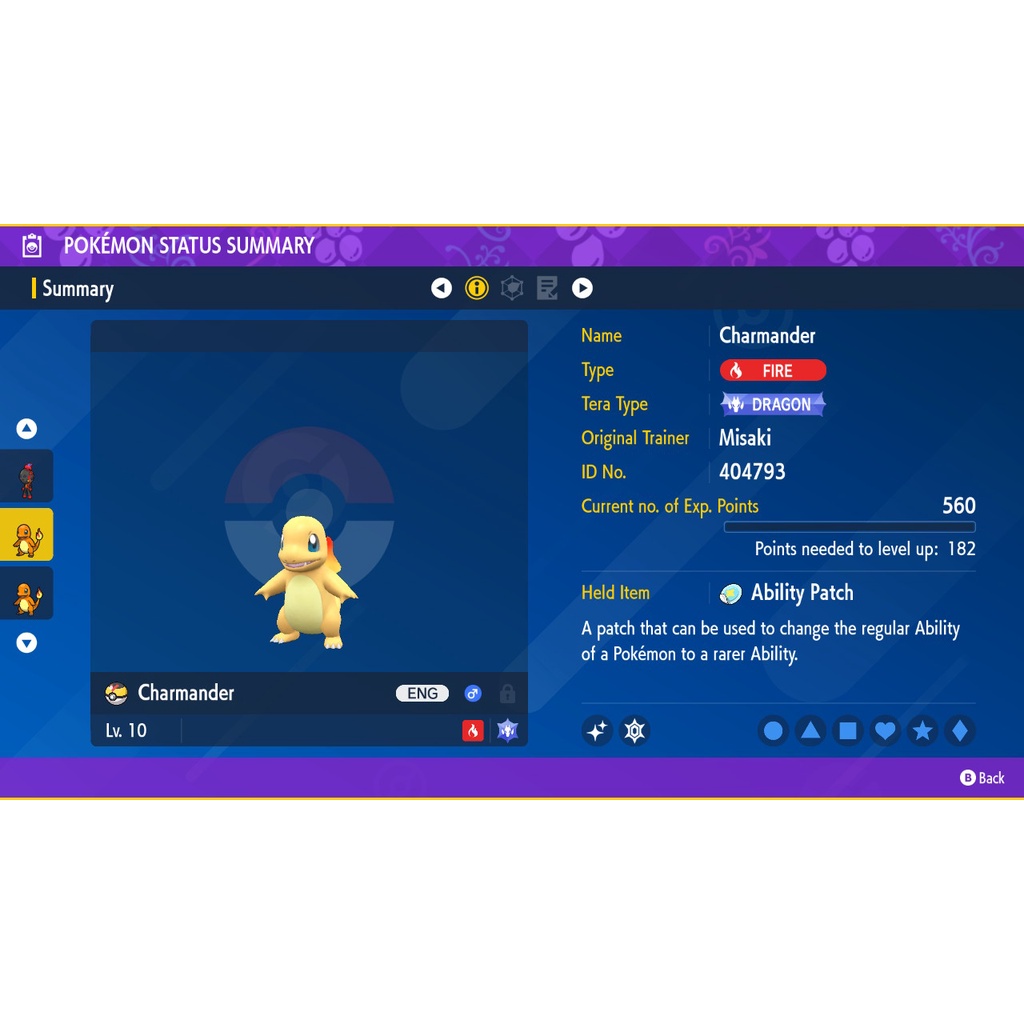 Pokemon Scarlet & Violet 6IVs Full Ev Trained Shiny Starter Charmander ...