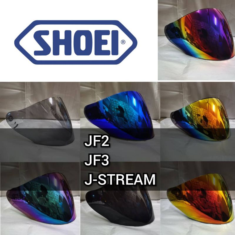 Visor shoei jf2 jf3 jstream honda goldwing red rainbow gold siang malam smoke purple | Shopee ...