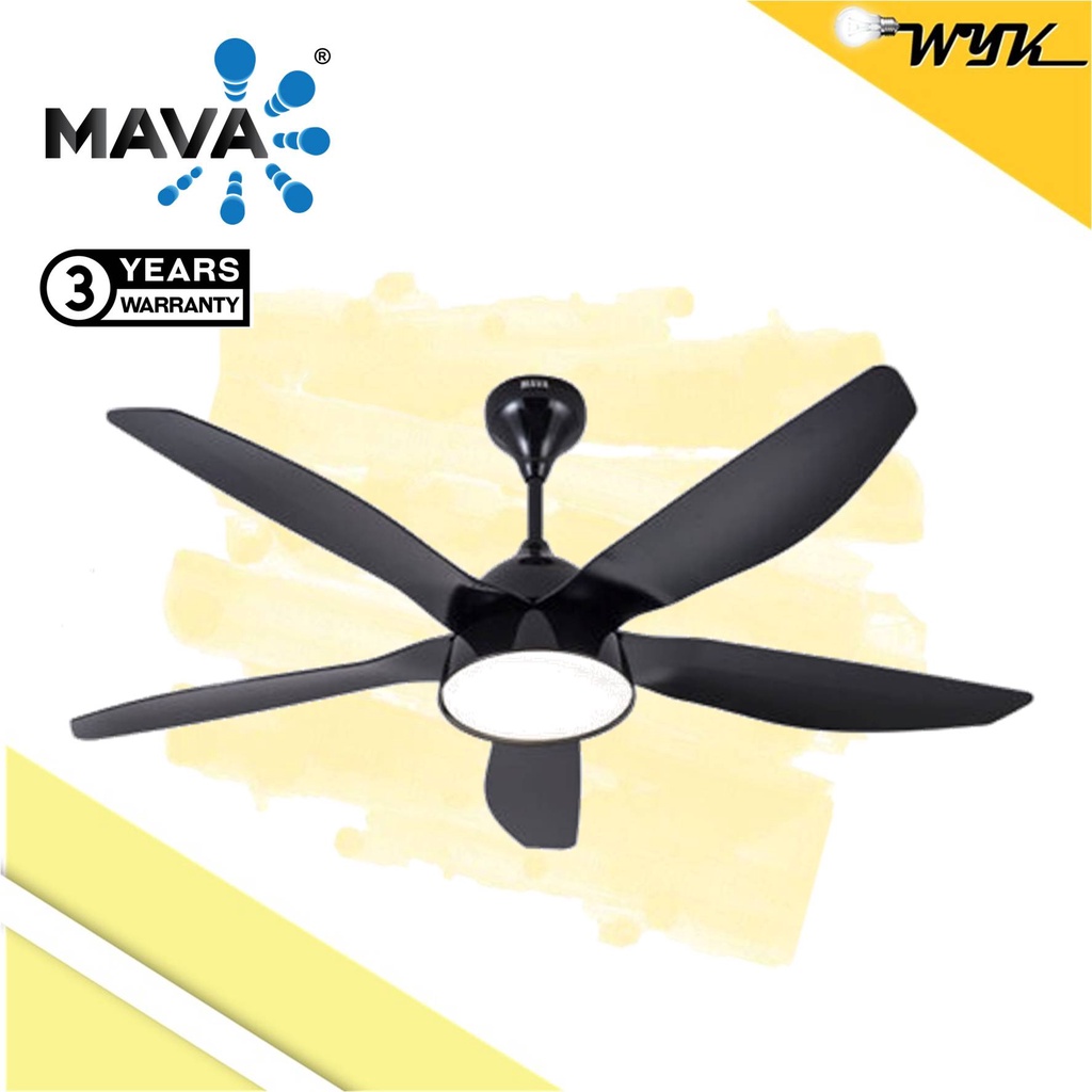 Mava 56" ESTILO PRO DC 5 Blade Remote Ceiling Fan with Led Light (6 ...
