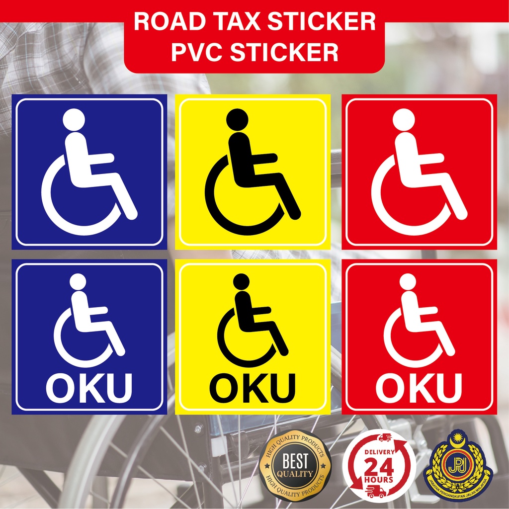 OKU sign sticker, OKU car sign, OKU Windscreen Sticker | Shopee Malaysia