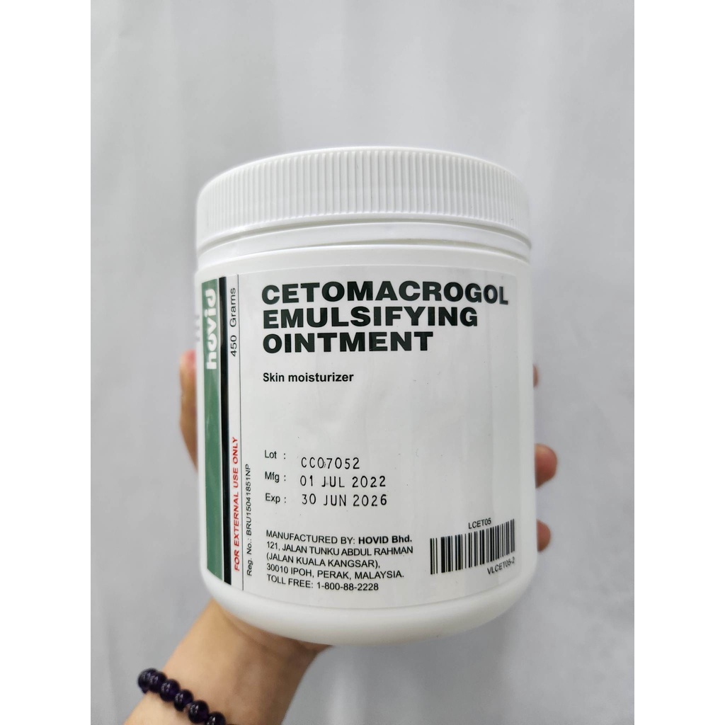 (EXP:6/2026) HOVID CETOMACROGOL EMULSIFYING OINTMENT 450G | Shopee Malaysia