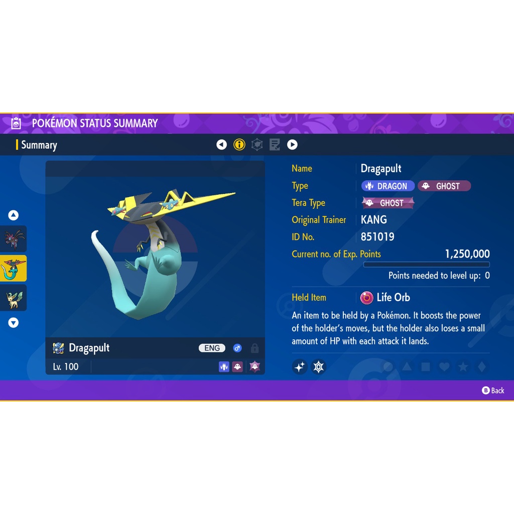 Pokemon Scarlet & Violet - 6IV Shiny Dragapult [Ranked Battle Best ...