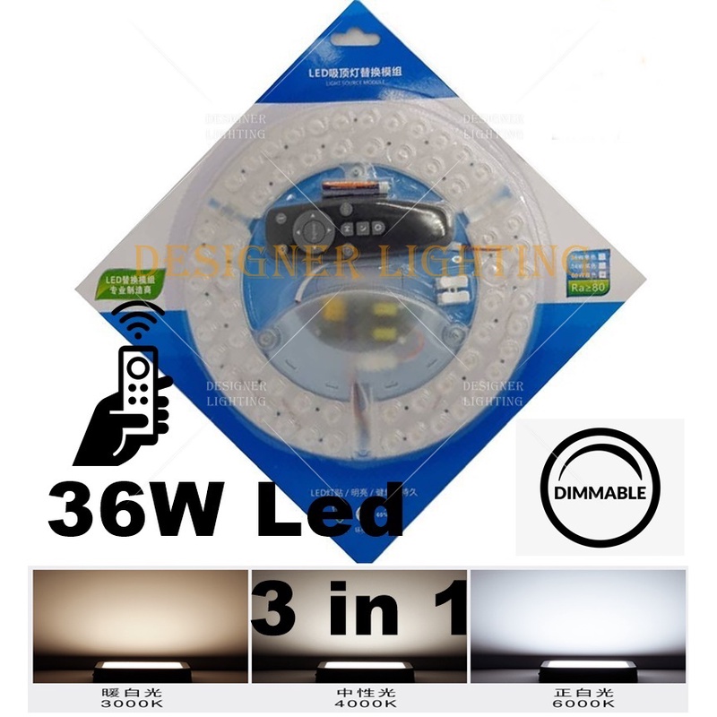 36W/48W/72W Daylight/Warmwhite/Coolwhite Circular LED ring disc with ...