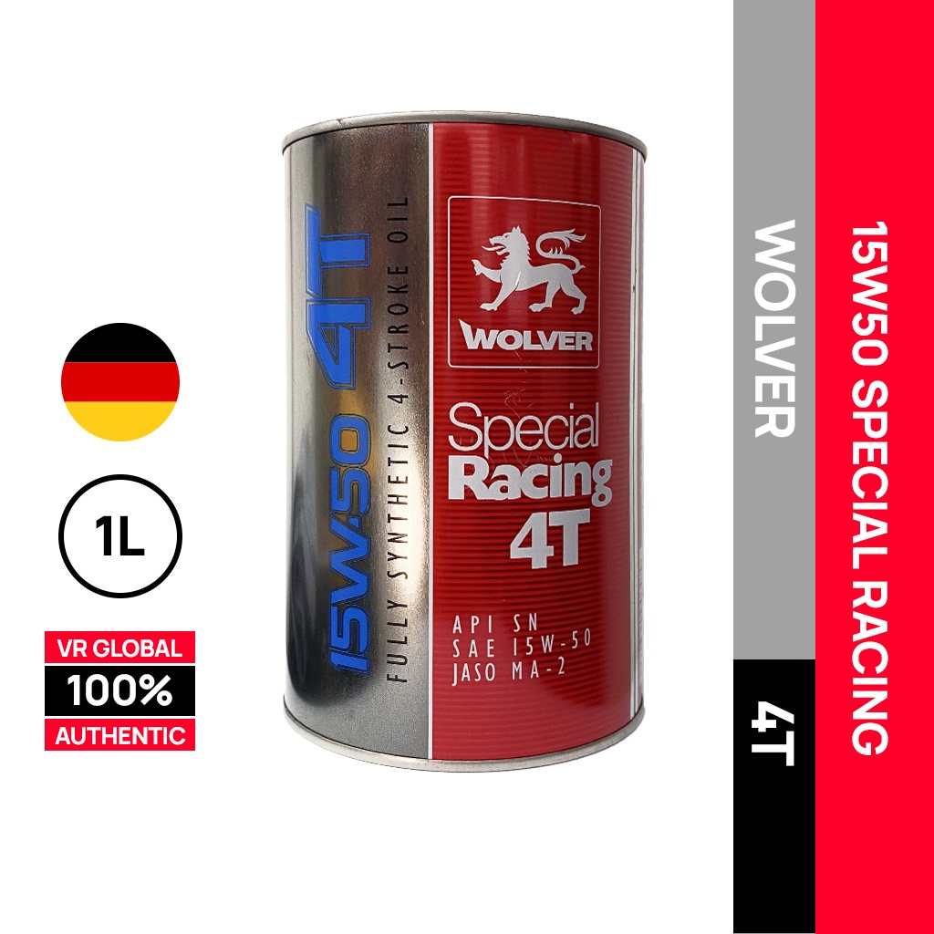 WOLVER SPECIAL RACING 15W50 4T FULLY SYNTHETIC ENGINE OIL GERMANY 1L ...