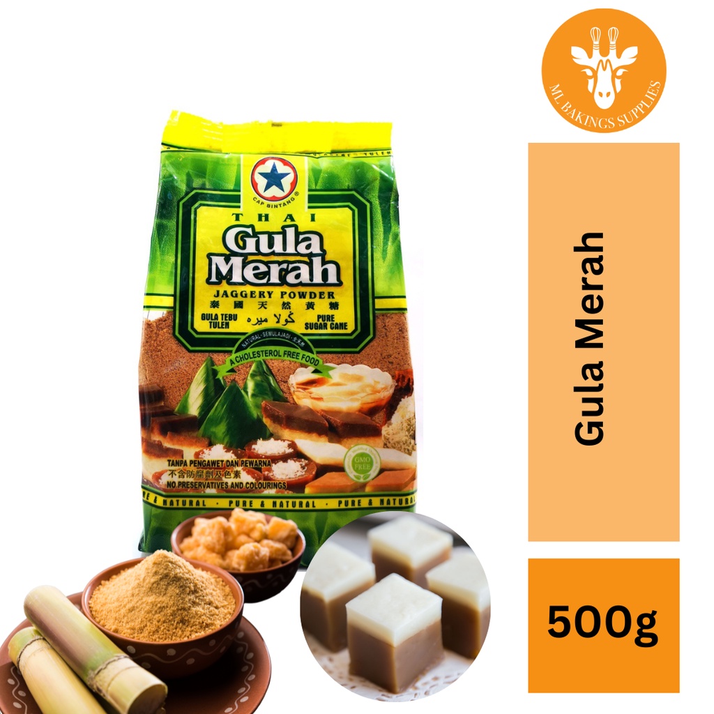 [READY STOCK] Bintang Thai Gula Merah Jaggery Powder 500g | Shopee Malaysia