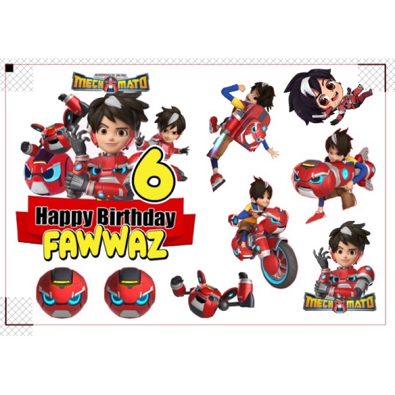 TOPPER CAKE MURAH MECHAMATO 2022 | Shopee Malaysia