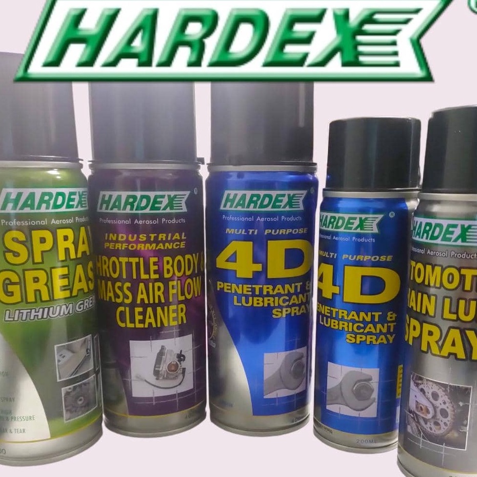 [HARDEX] SPARY CAN CHAIN LUBE LUBRICANT GREASE THROTTLE BODY MASS AIR ...