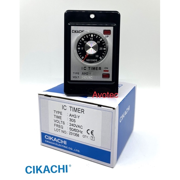 CIKACHI AH2-Y 240V / 415V (10sec/30sec/60sec) Analog Timer | Shopee ...