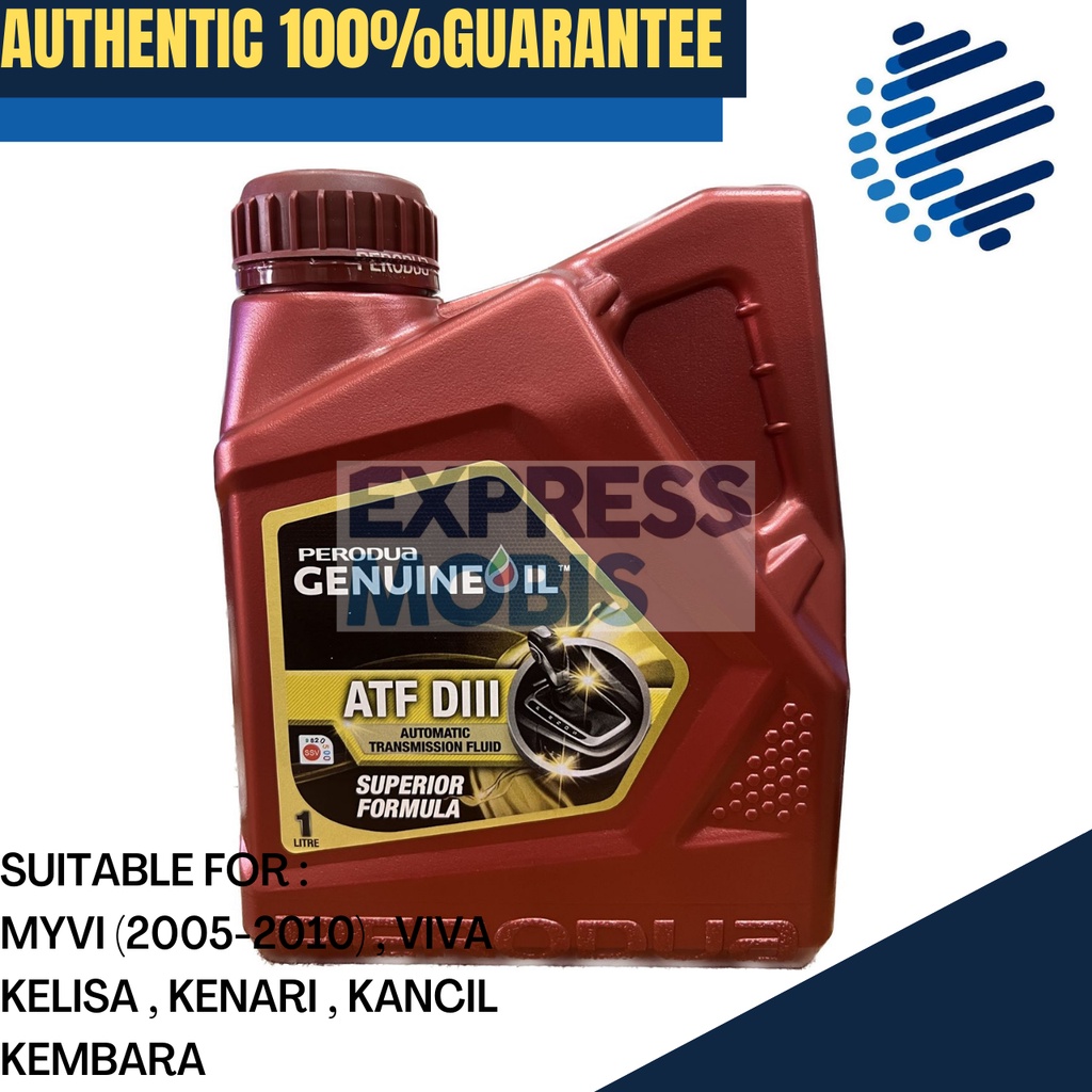 100%ORIGINAL PERODUA AUTO TRANSMISSIONS FLUIDS ATF-DIII ATF-D3 ( AUTO ...