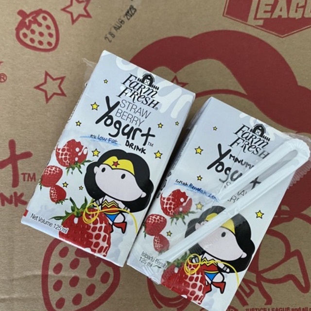 Farm Fresh UHT Yogurt Strawberry (125ml x 32) | Shopee Malaysia